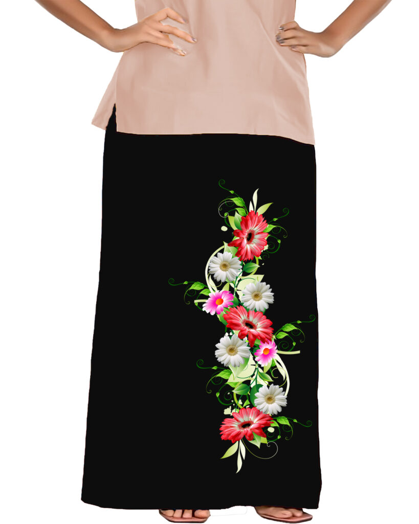 Colorful Floral Lungi - Sri Lanka's Premier Sarong